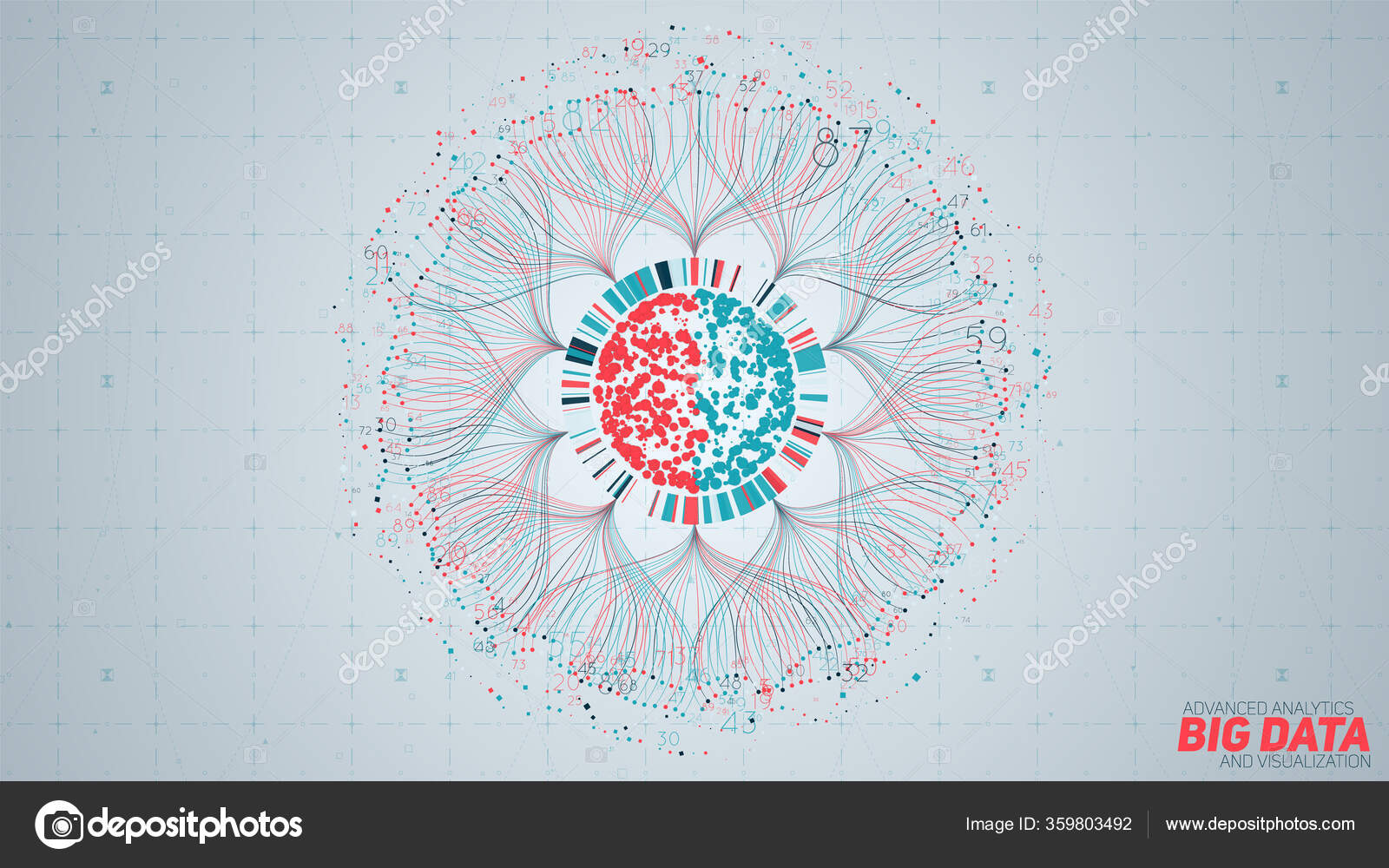 Big Data Circular Visualization Futuristic Infographic Information ...