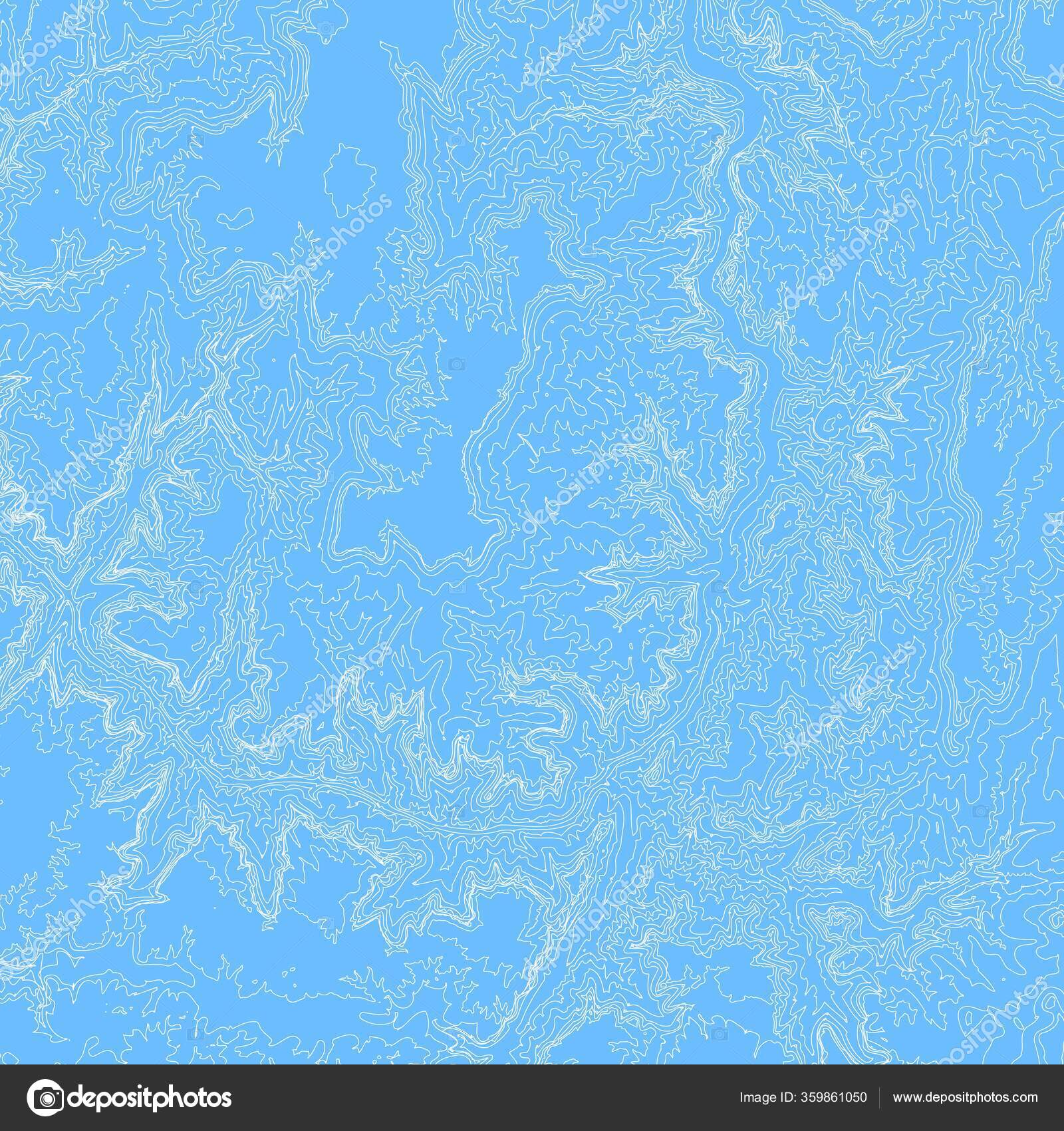 Vector Abstract Earth Relief Map Generated Conceptual Elevation Map ...