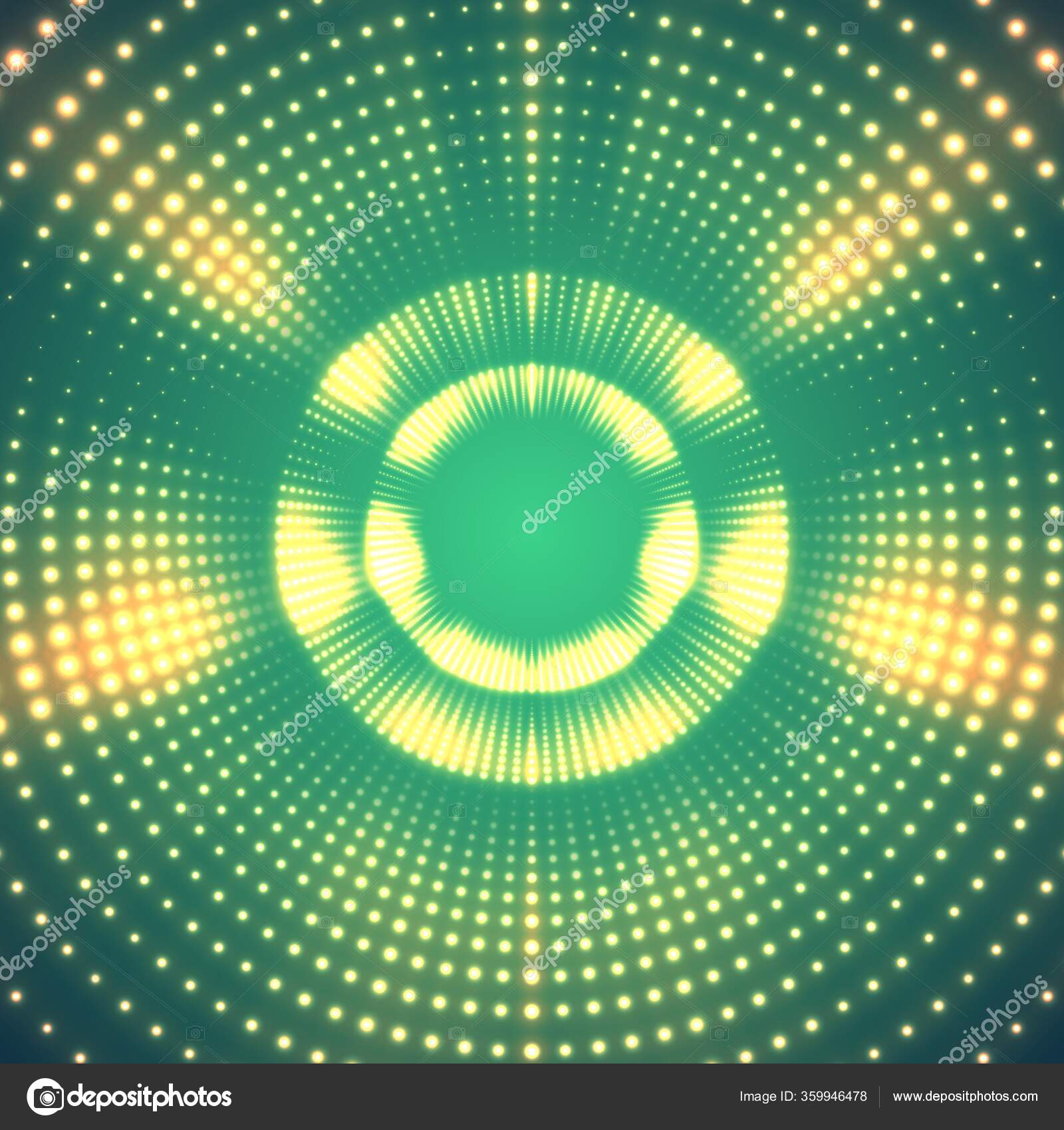 Vettoriale stockVettore Infinito Tunnel Rotondo Brillanti Razzi Sfondo ...