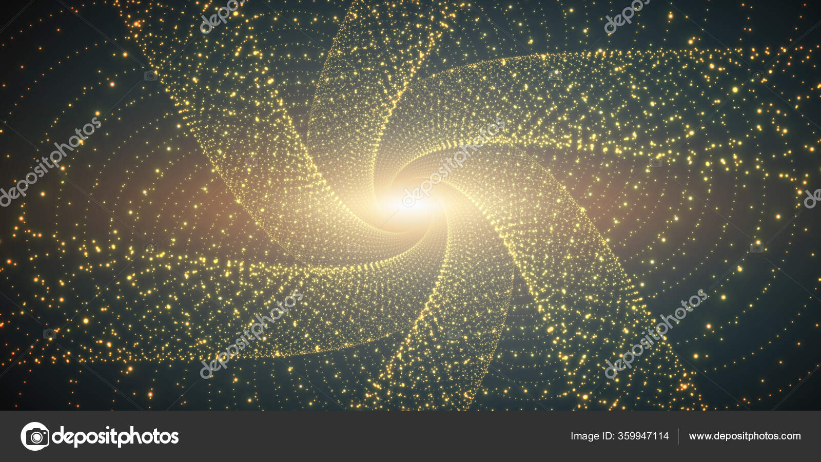 Vector Infinite Space Background Matrix Glowing Stars Illusion Depth ...