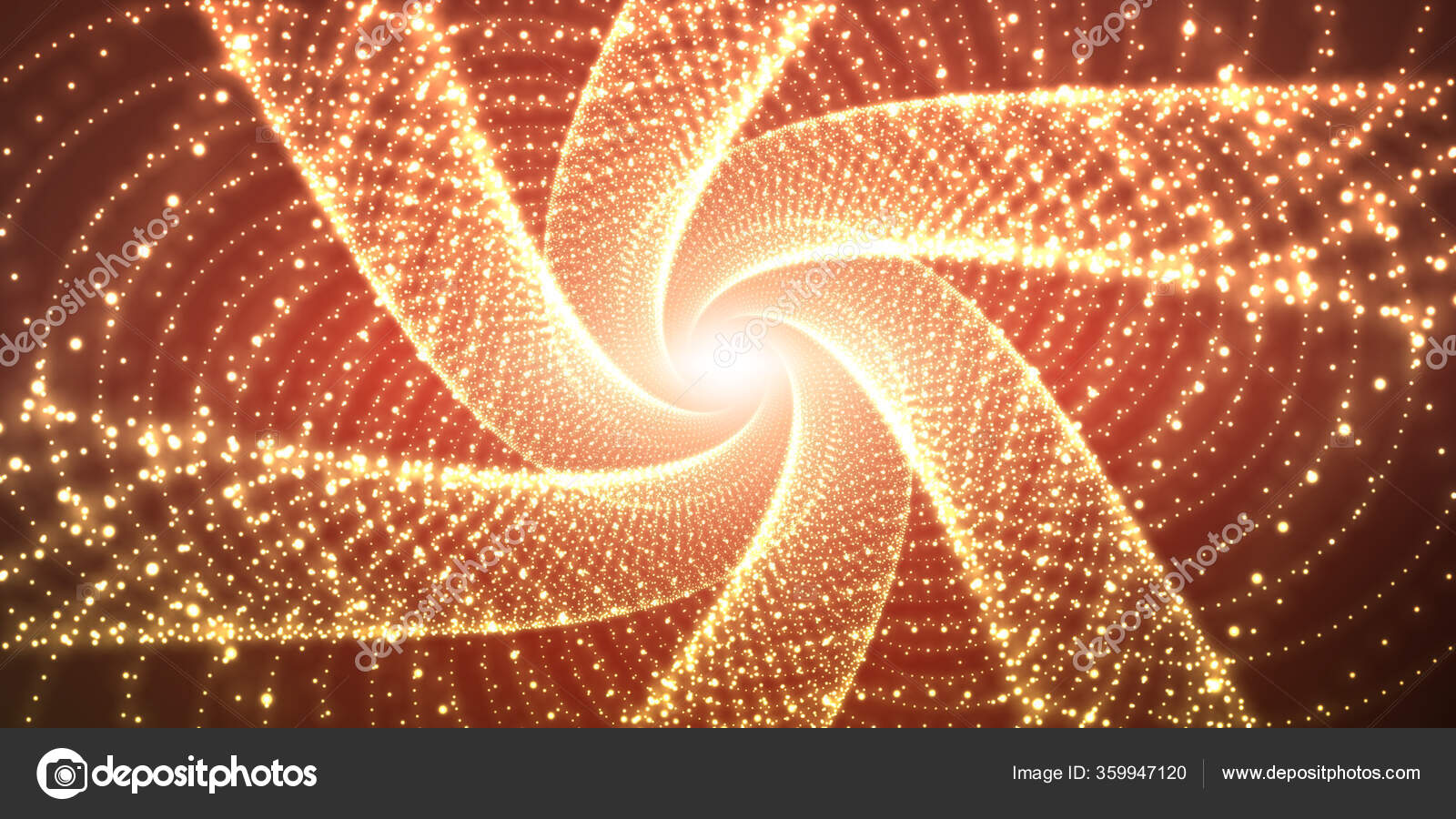 Vector Infinite Space Background Matrix Glowing Stars Illusion Depth ...