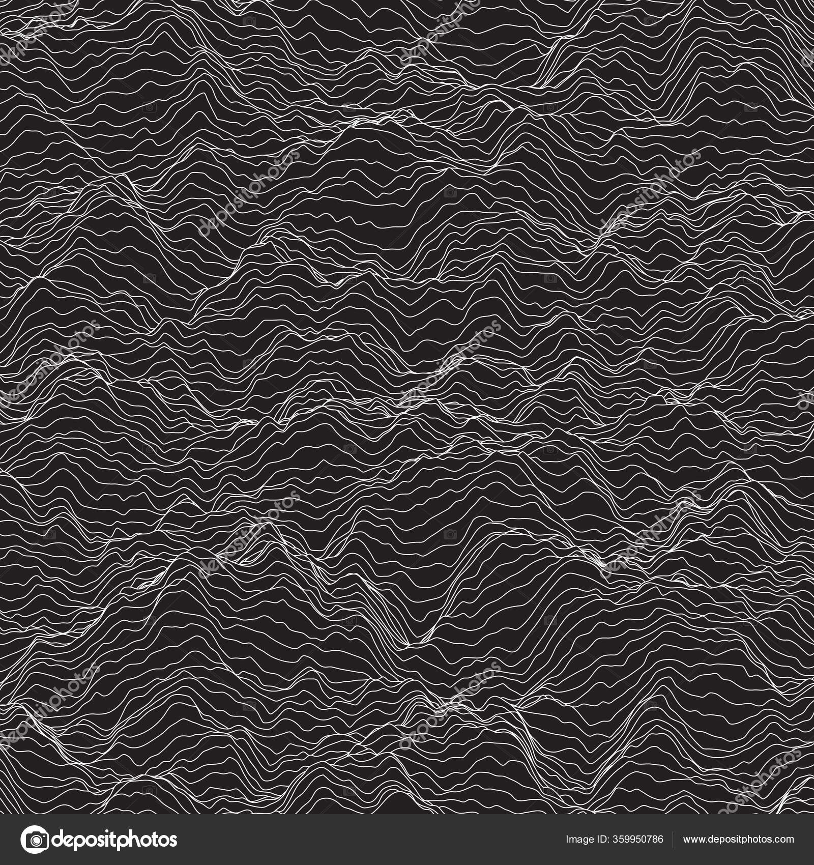 Vector Striped Background Abstract Line Waves Sound Wave Oscillation ...