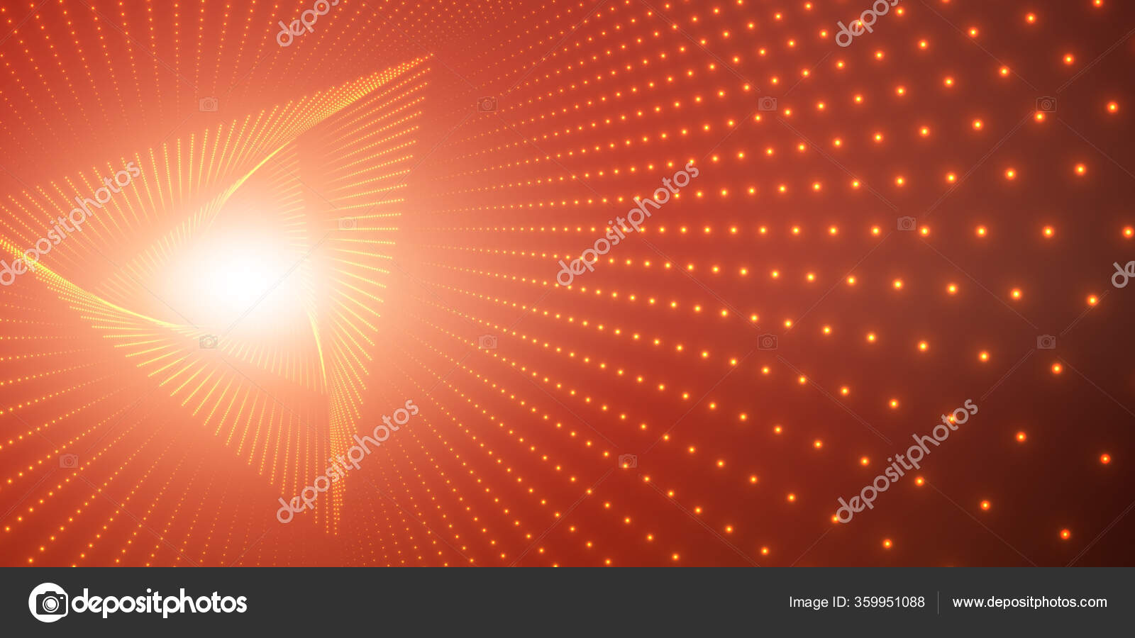 Vector Infinite Triangle Twisted Tunnel Shining Flares Red Background ...