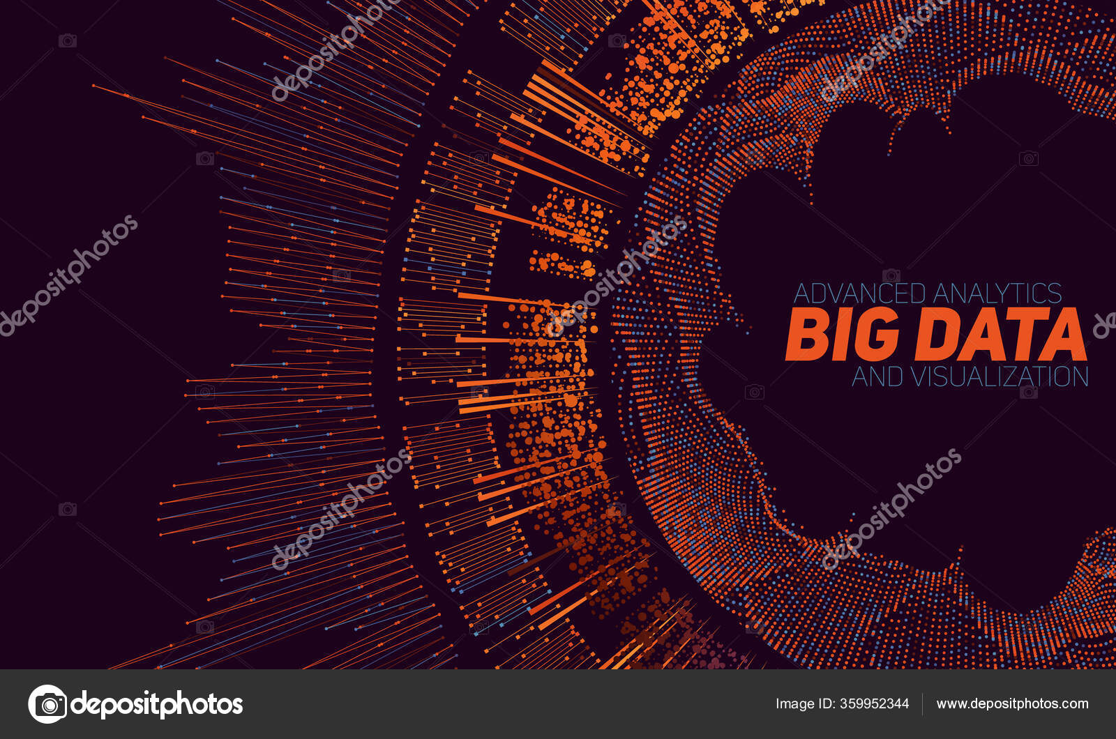 Big Data Visualization Futuristic Infographic Information Aesthetic ...