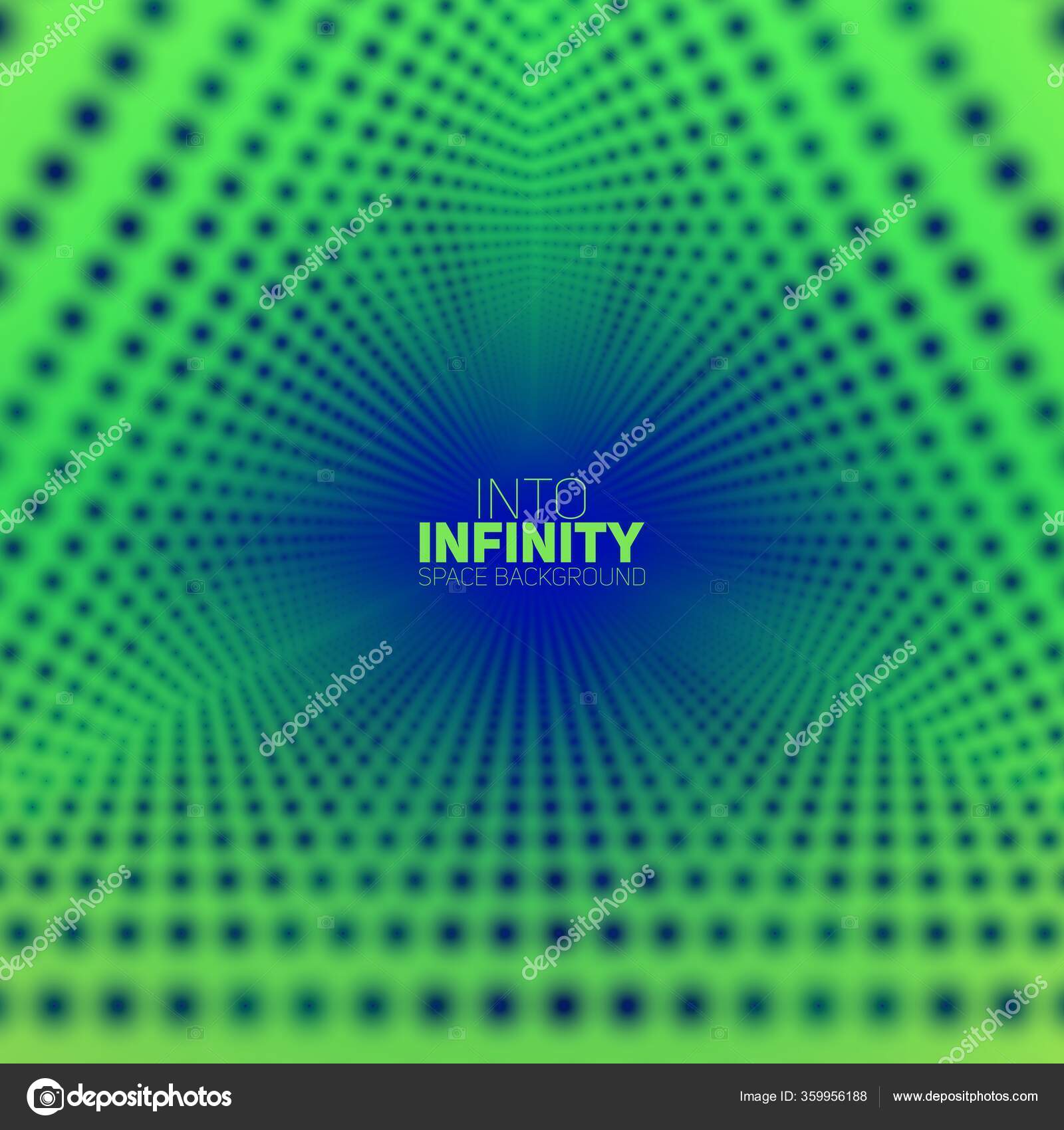 Vector Infinite Triangular Tunnel Shining Flares Background Glowing ...