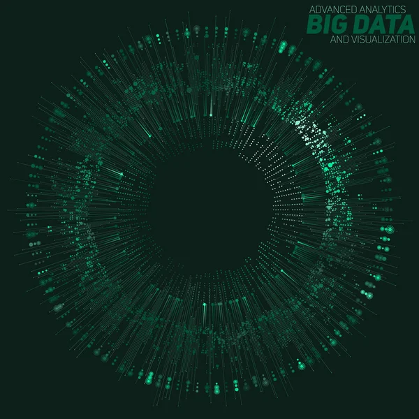 Vector Abstract Big Data Visualization Futuristic Infographics Aesthetic Design Visual Stock ...