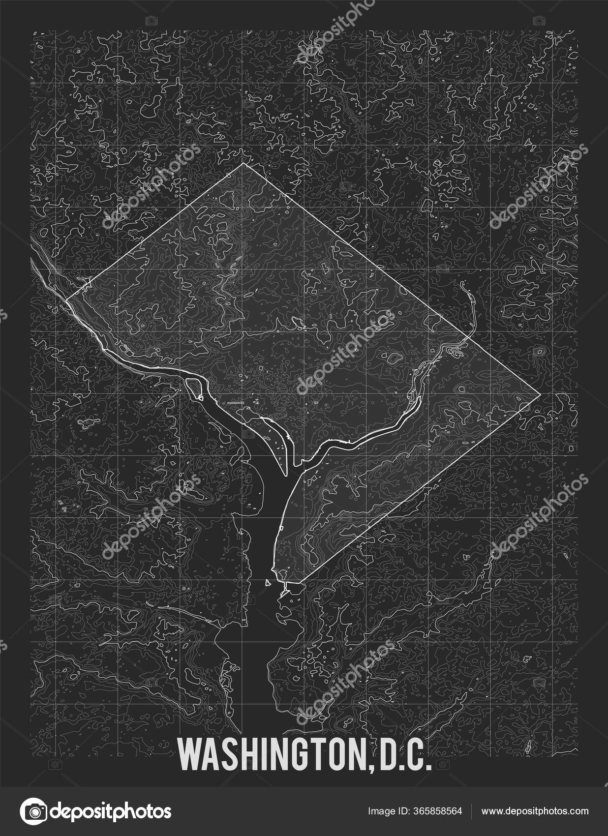 Esquema Del Mapa De Washington Dc