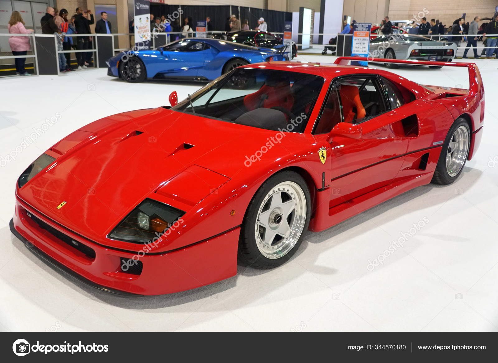 Philadelphia, Pennsylvania, U.S.A - February 9, 2020 - A bright red ...