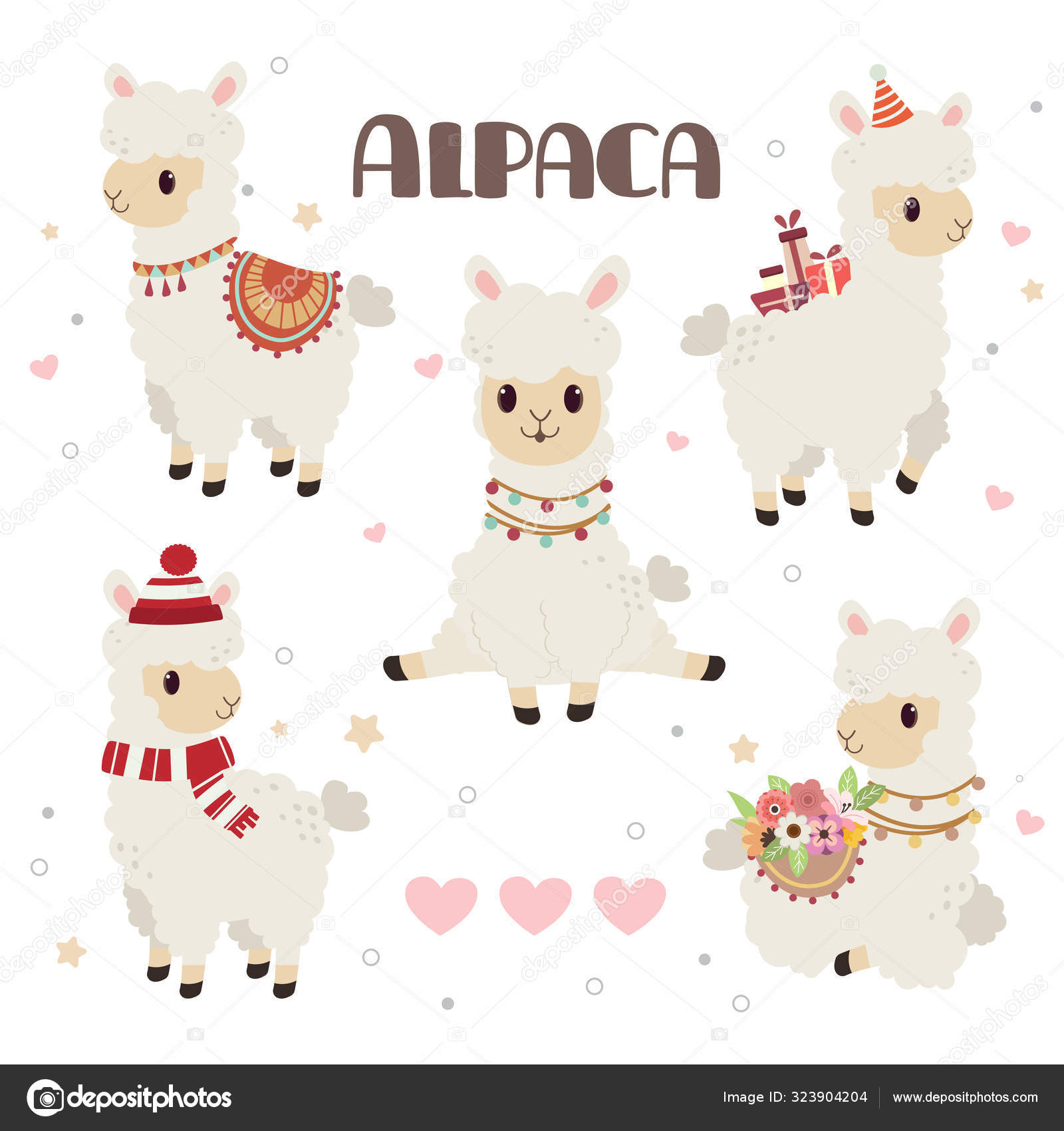 Cute Alpaca Art