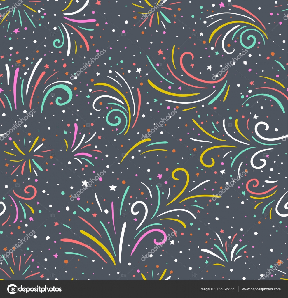 Festive fireworks pattern Stock Vector Image by ©Utro-na-more #135026836