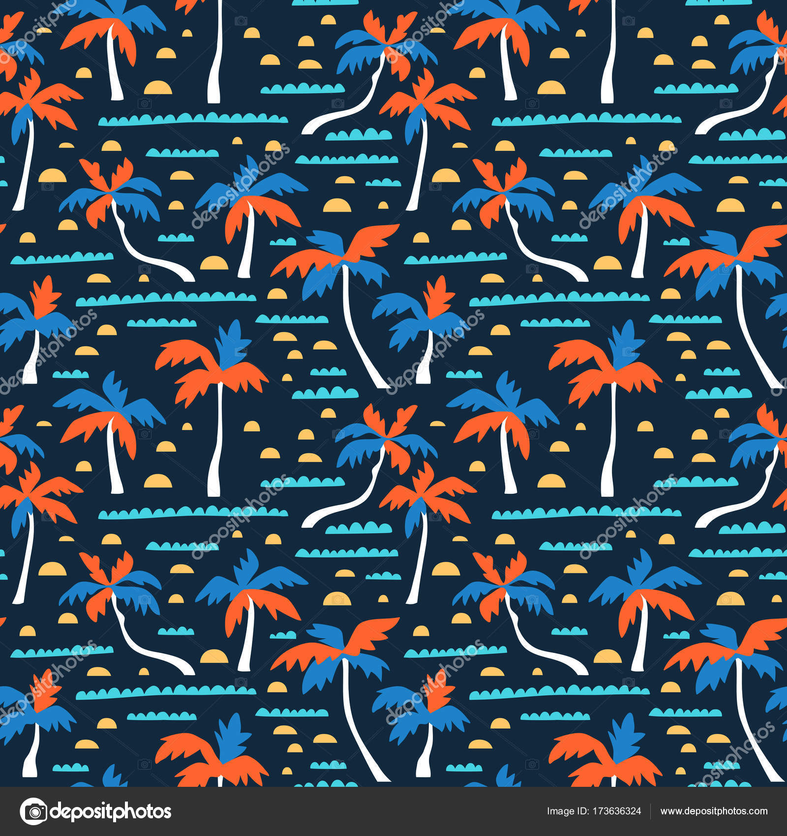 Seamless beach pattern Stock Vector Image by ©Utro-na-more #173636324