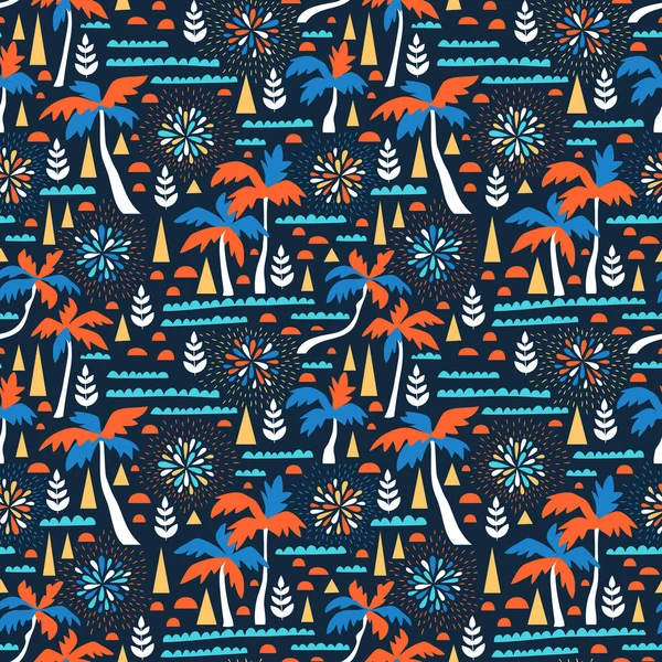 Seamless beach pattern Vector Art Stock Images | Depositphotos
