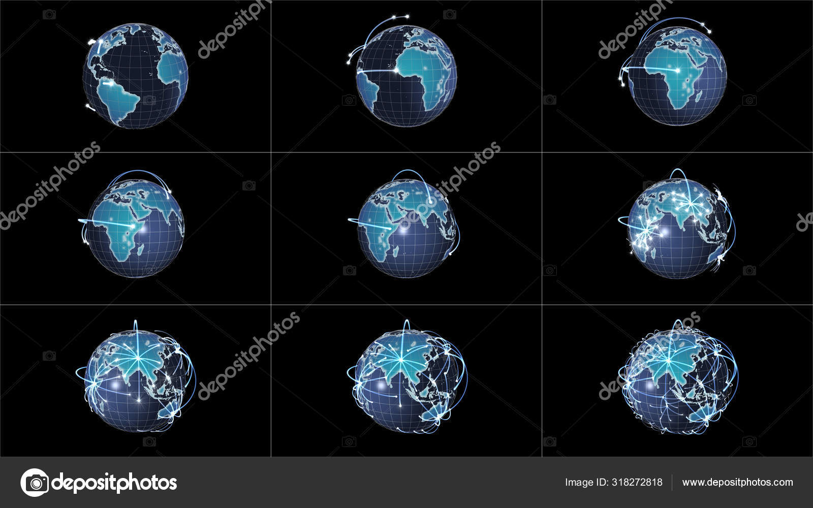Global information networking collage Stock Photo by ©3000ad 318272818