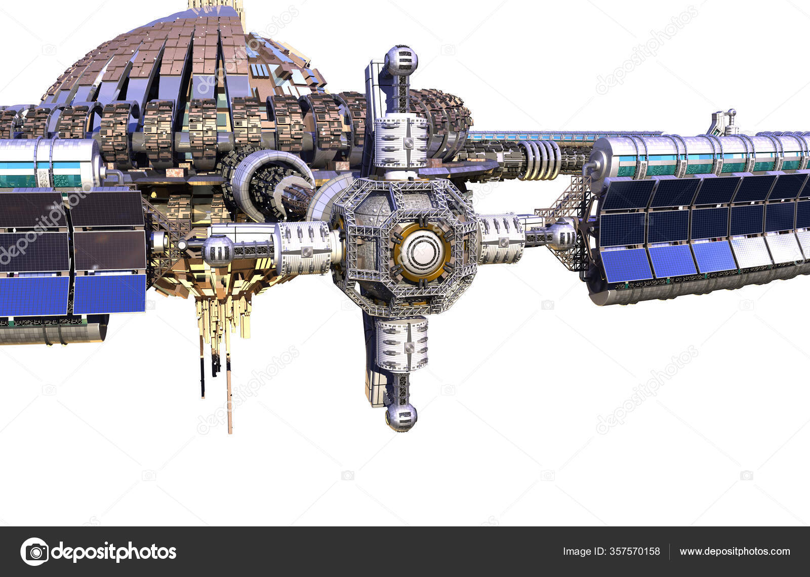 Detailed Intergalactic Spaceship Gravitation Wheel Video Games Science ...