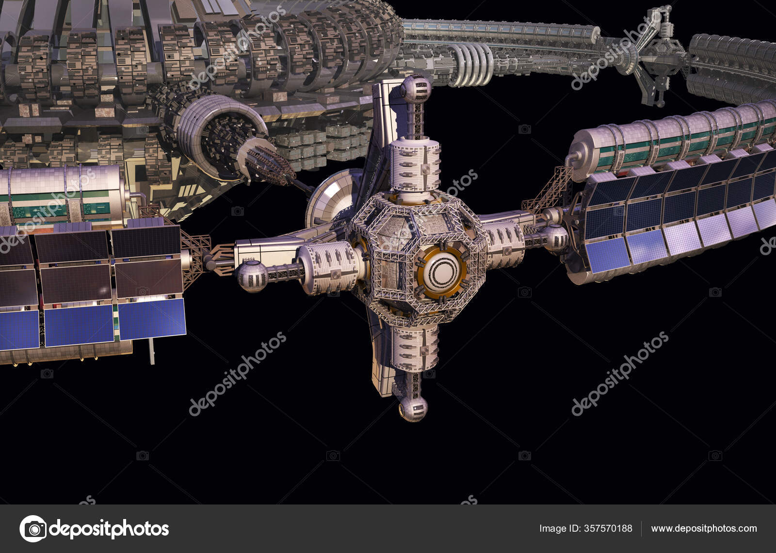 Wheel Space Station 3d