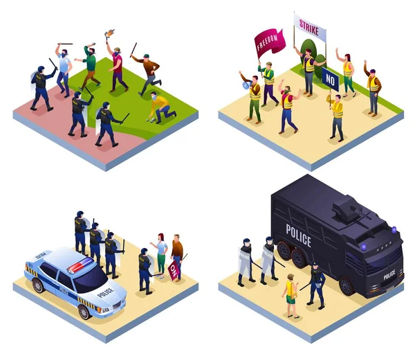 Police riot Vector Art Stock Images | Depositphotos