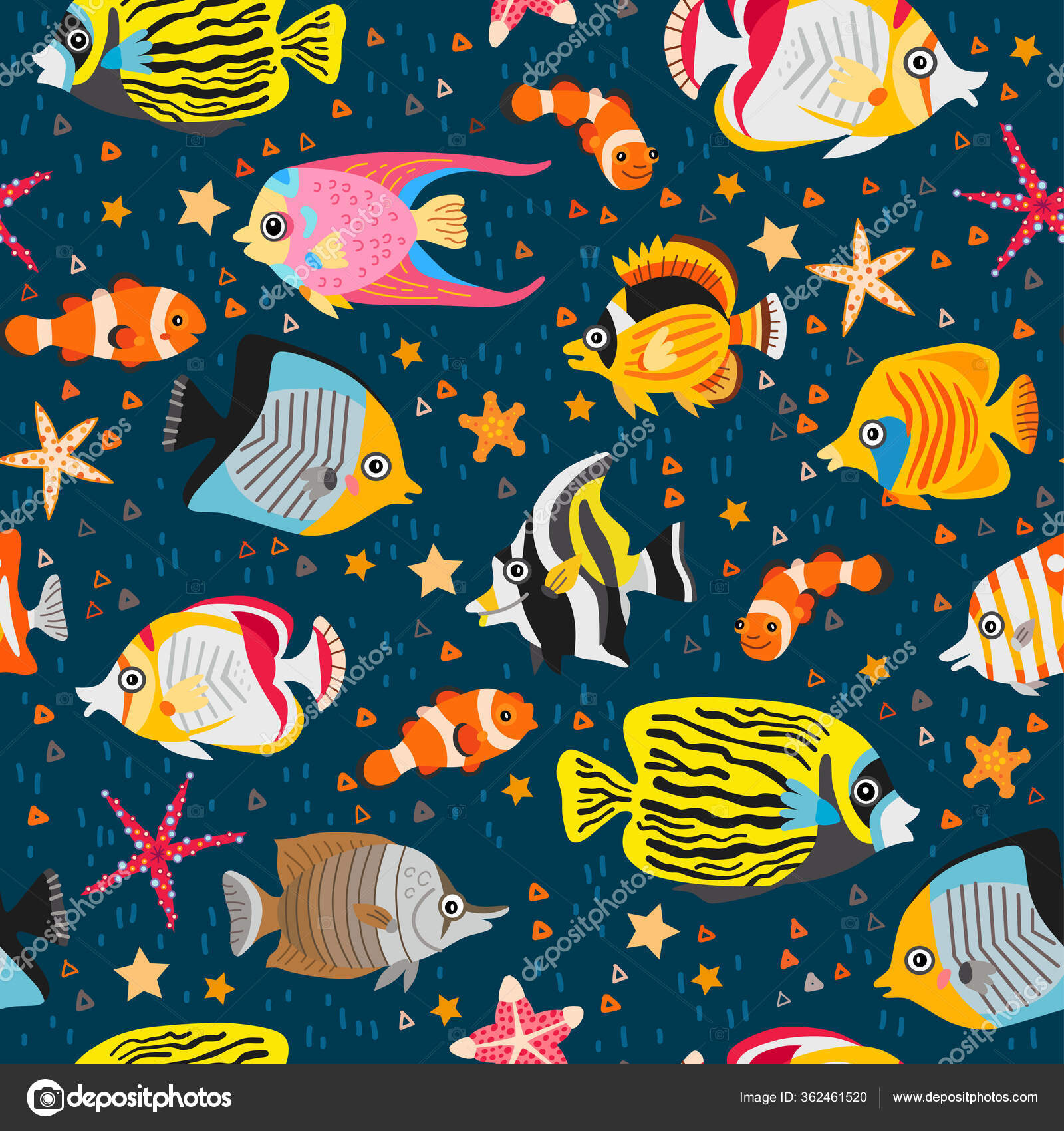 Tropical Fish Template