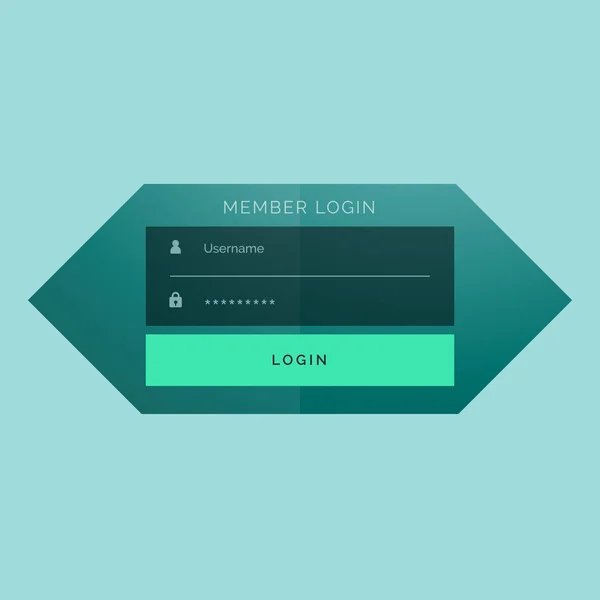 Minimal login form template design vector Stock Vector Image by ...