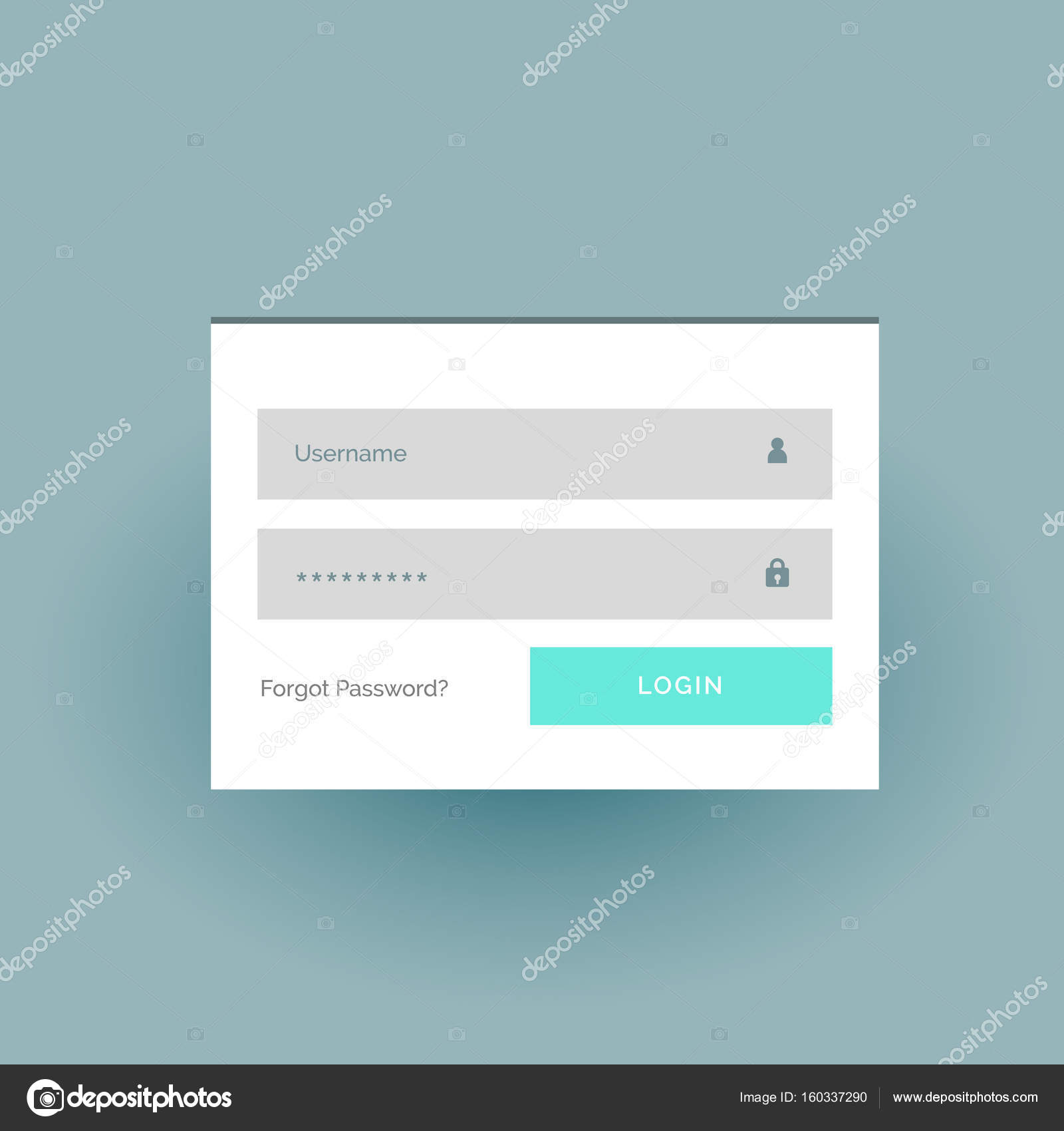 Flat color login form ui template in white Stock Vector Image by ... Flat color login form ui template in white Stock Vector Image by ...