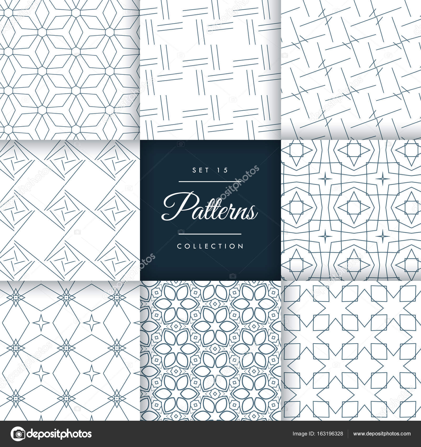 Minimal line pattern vector background collection Stock Vector by ...