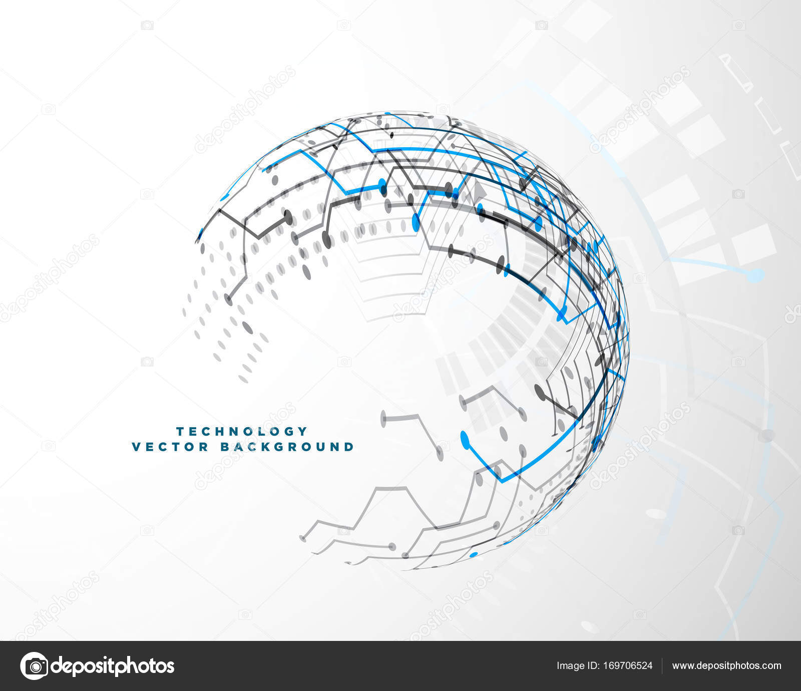 Technology innovation concept design with digital network circui Stock ...