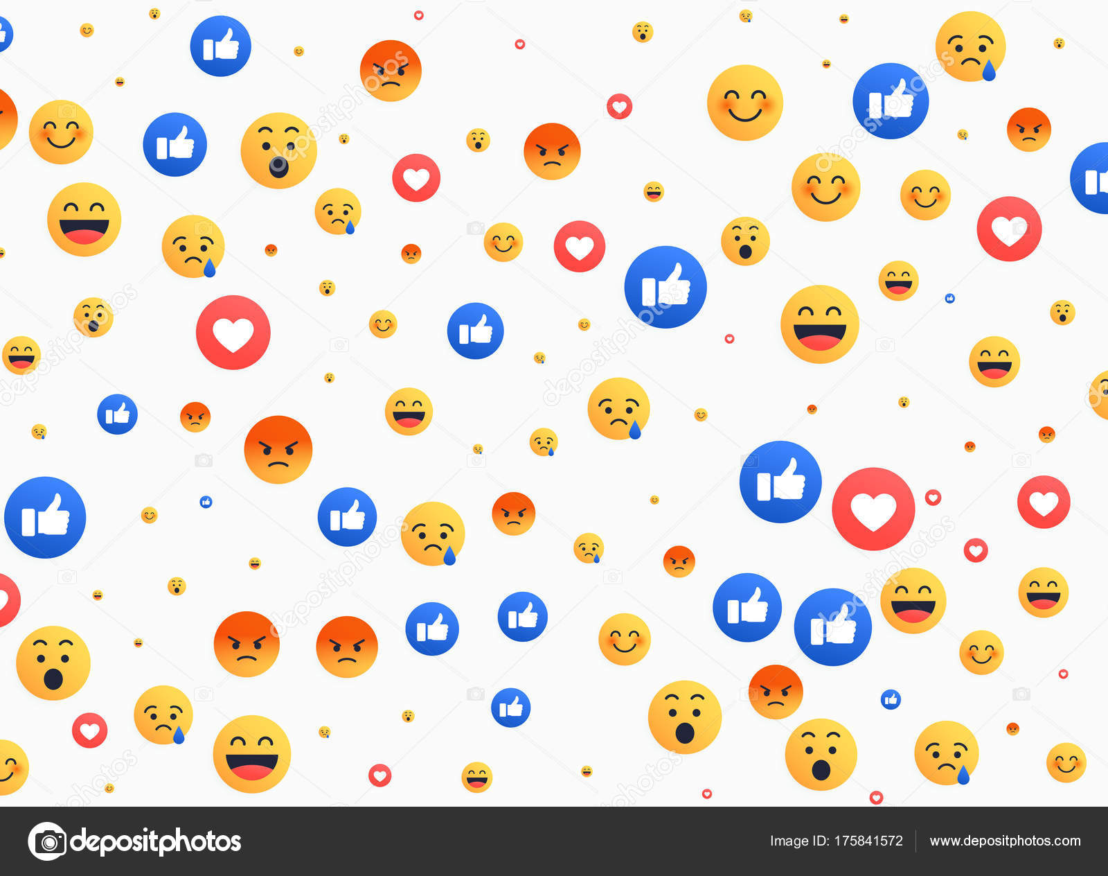Abstract isolated emoji background icons Stock Vector Image by ...