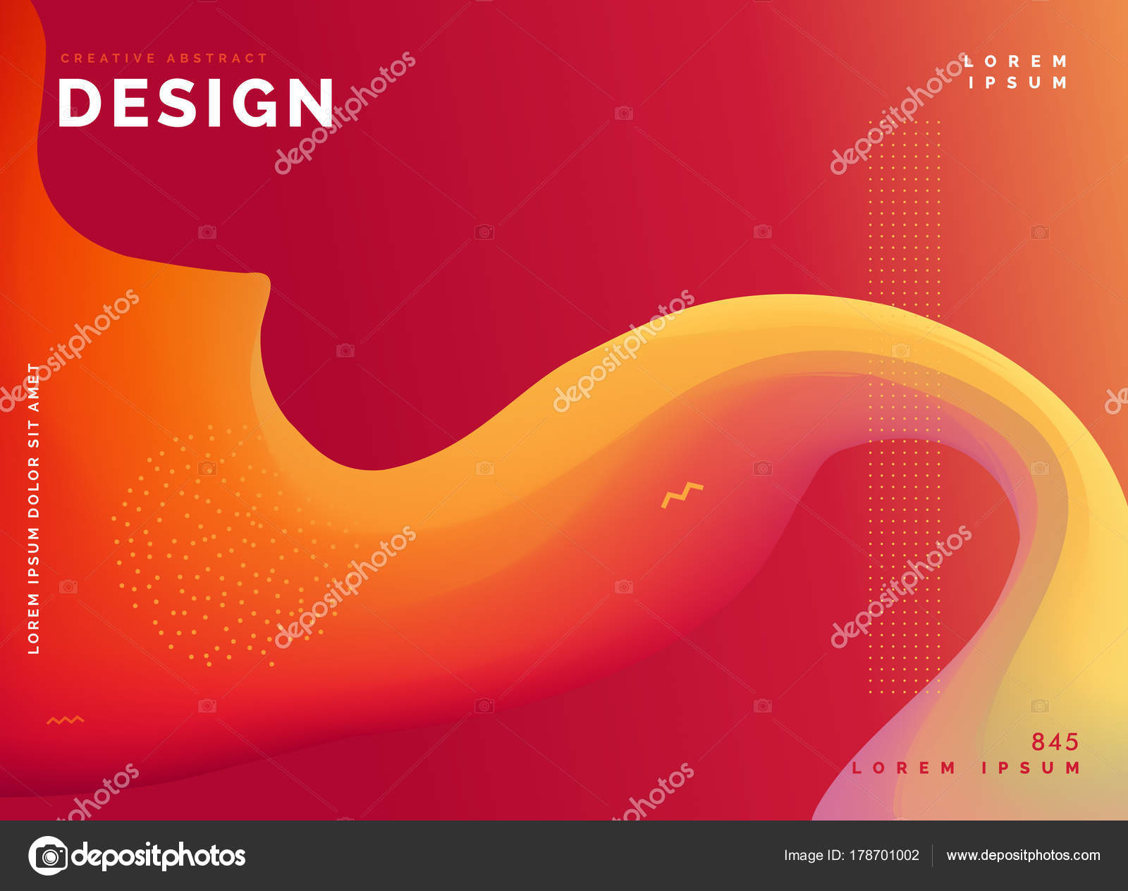 Colorful wave template poster design background Stock Vector by ...
