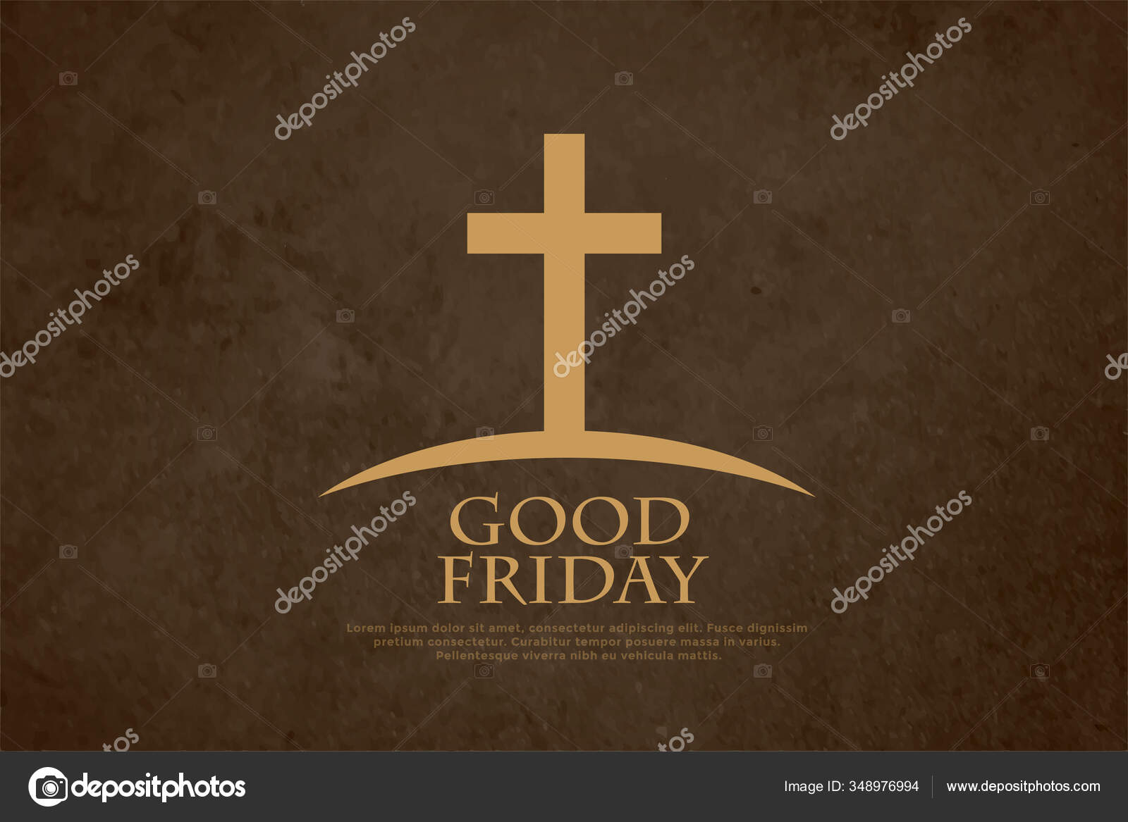 Cross Sign Good Friday Easter Day Background Stock Vector by ©StarLine ...