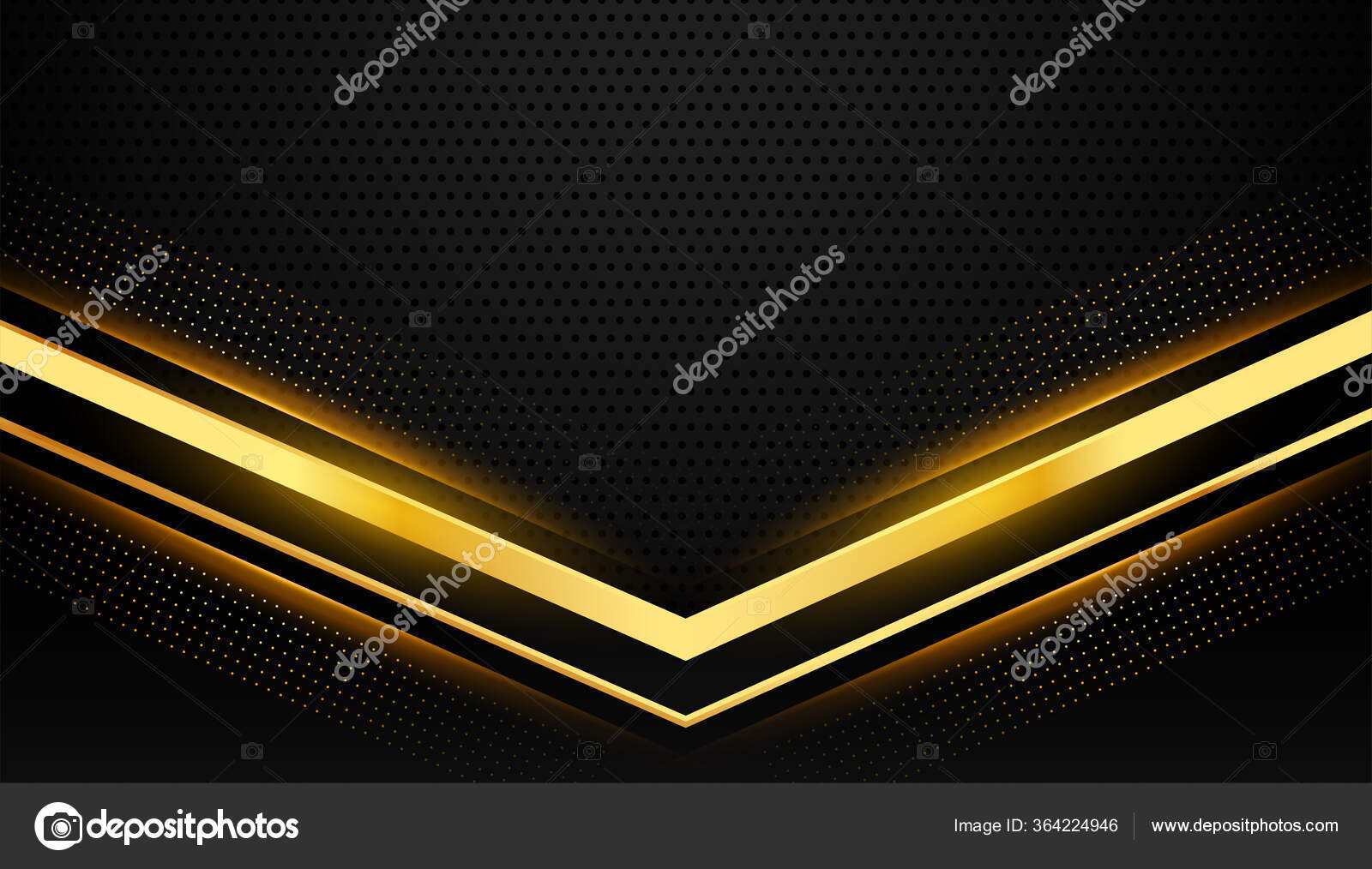 Stylish Black Gold Background Text Space Stock Vector by ©StarLine ...