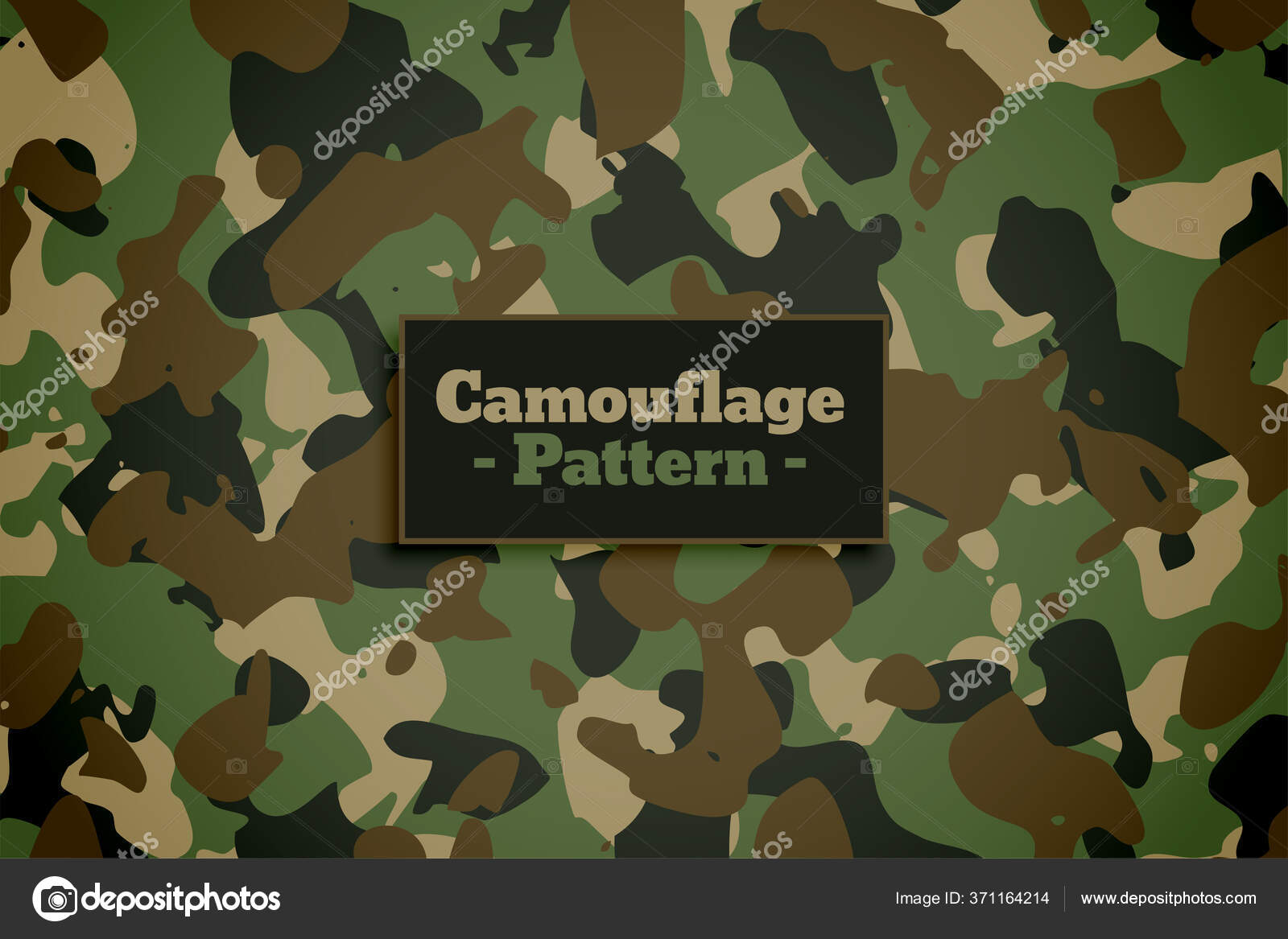 Army Military Camouflage Texture Pattern Background Stock Vector by ...
