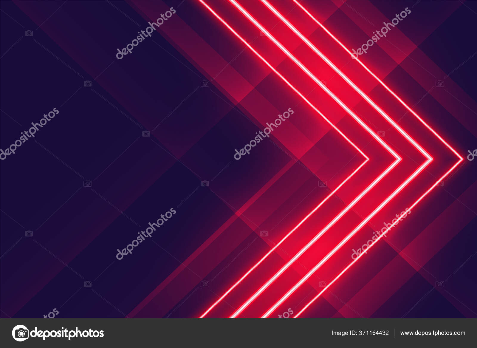 Red Neon Glowing Lights Arrow Style Background Stock Vector Image by ...