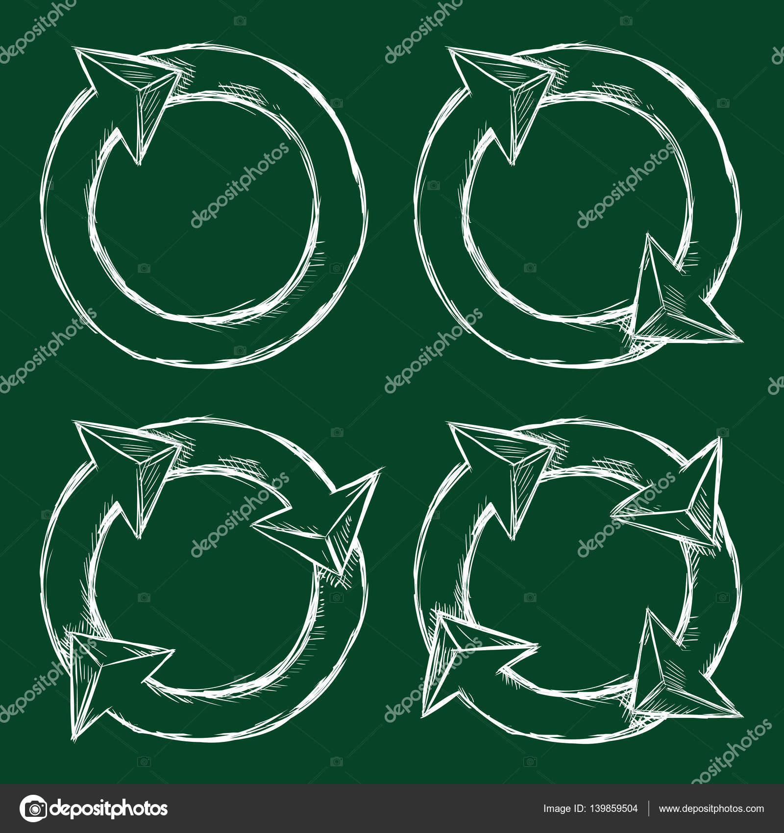 Sketch Circle Arrows Stock Vector by ©nikiteev 139859504 Sketch Circle Arrows Stock Vector by ©nikiteev 139859504