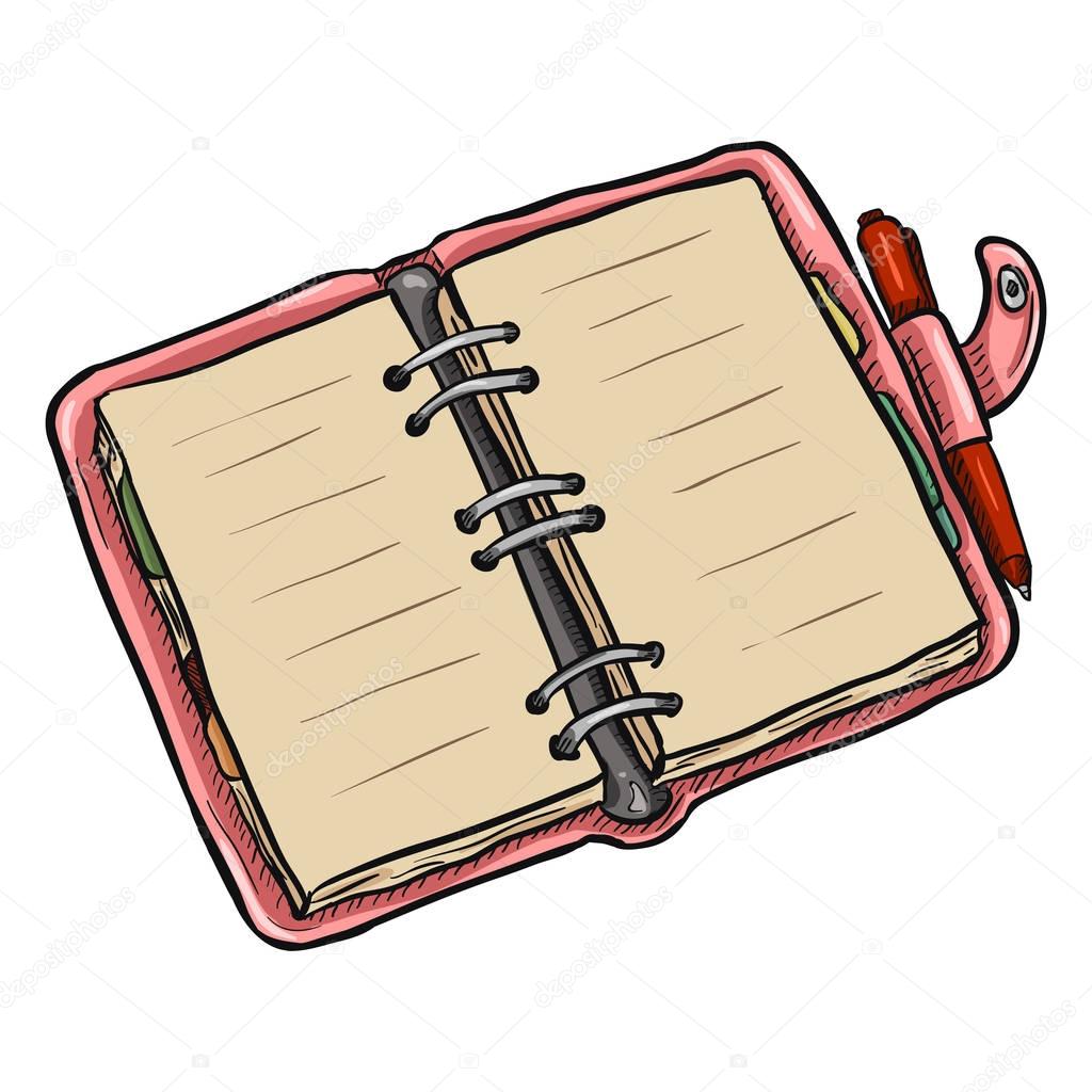 Diarios de dibujos animados ilustración 2024