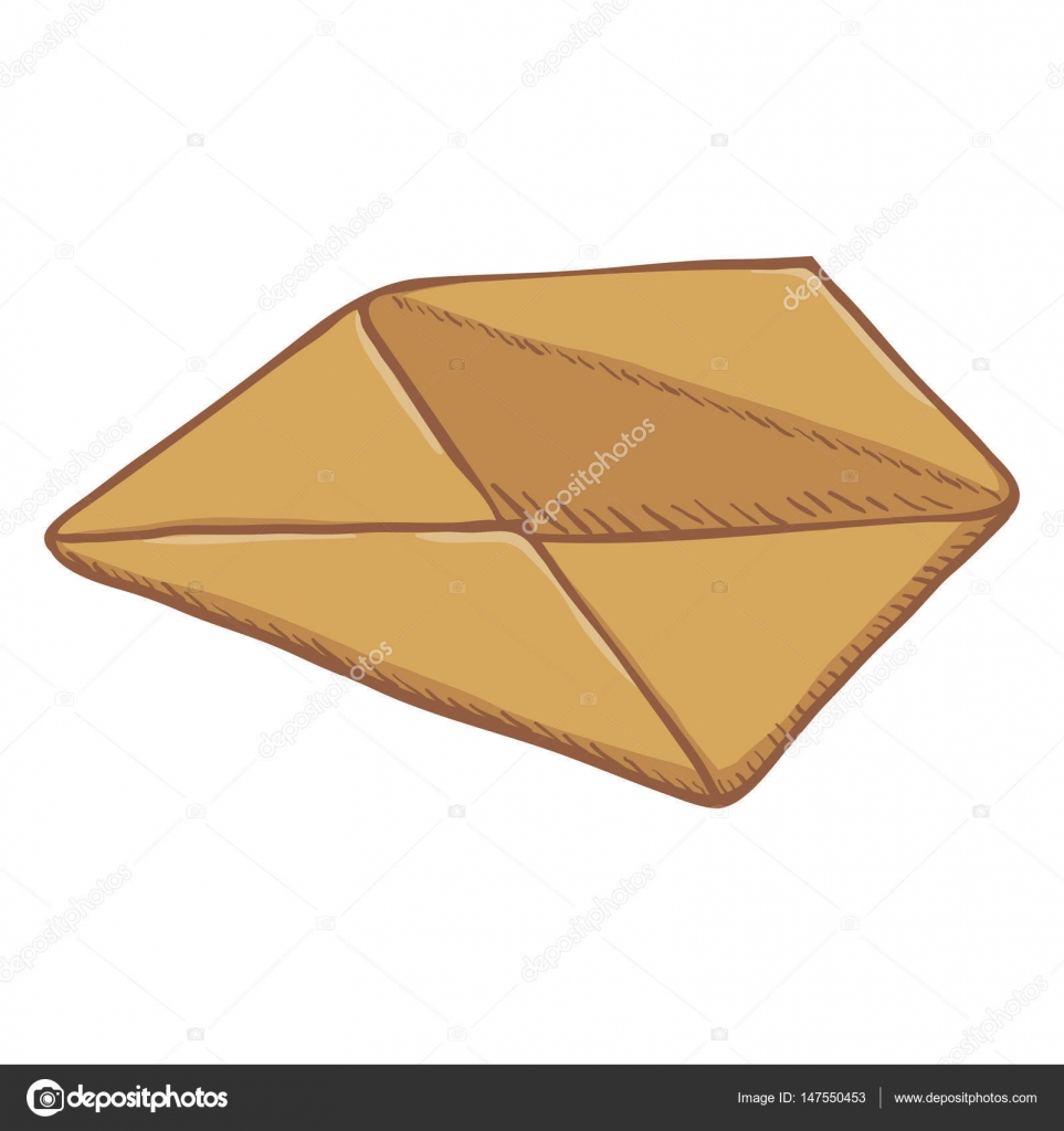 Cartoon blank open brown envelope Stock Vector Image by ©nikiteev ...