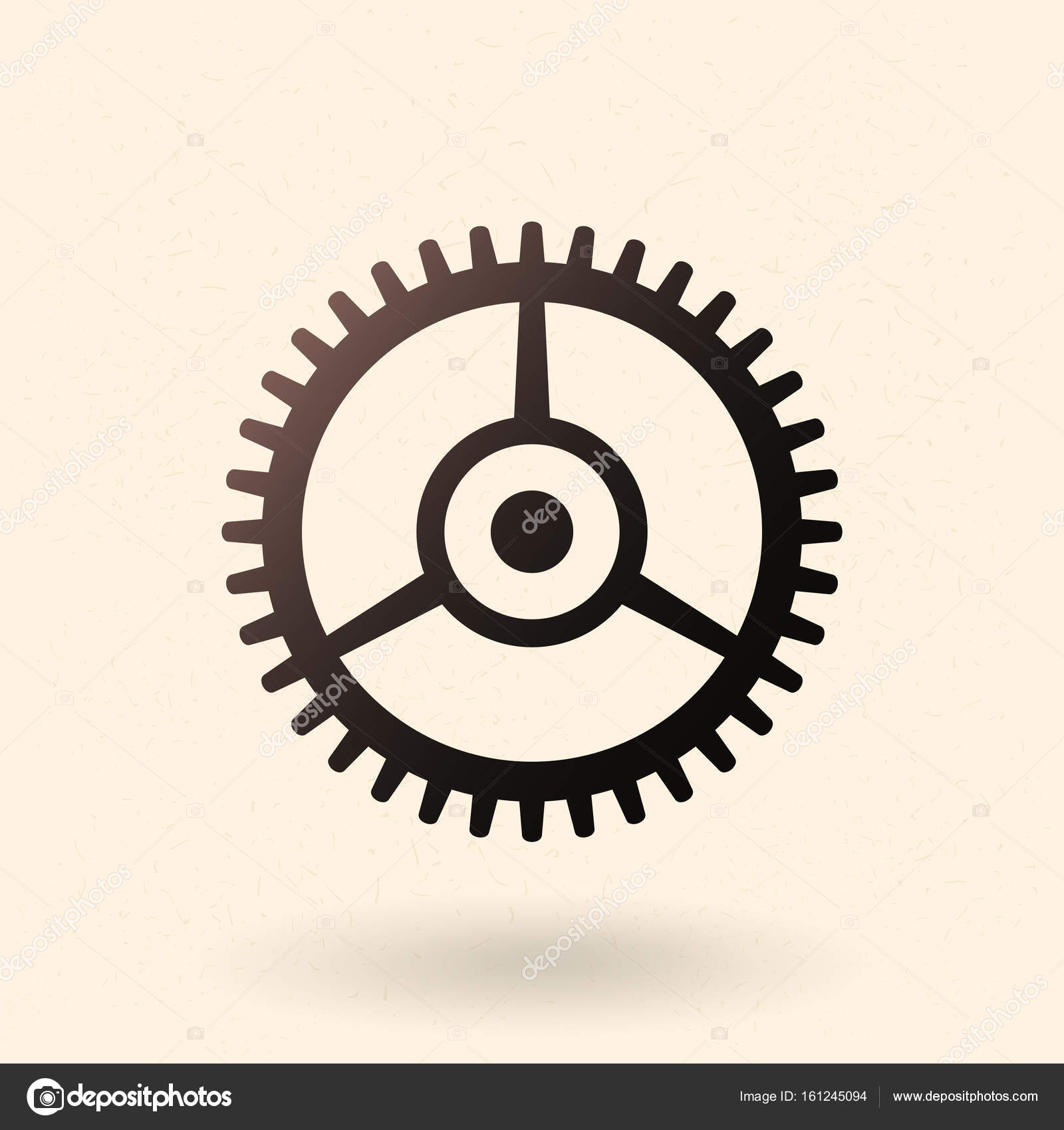 Mechanical Gear. Cogwheel Sign. Stock Vector by ©nikiteev 161245094