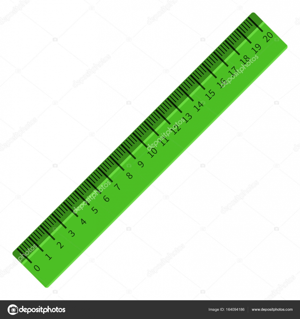 Flat Illustration - Ruler Stock Vector Image by ©nikiteev #164094186