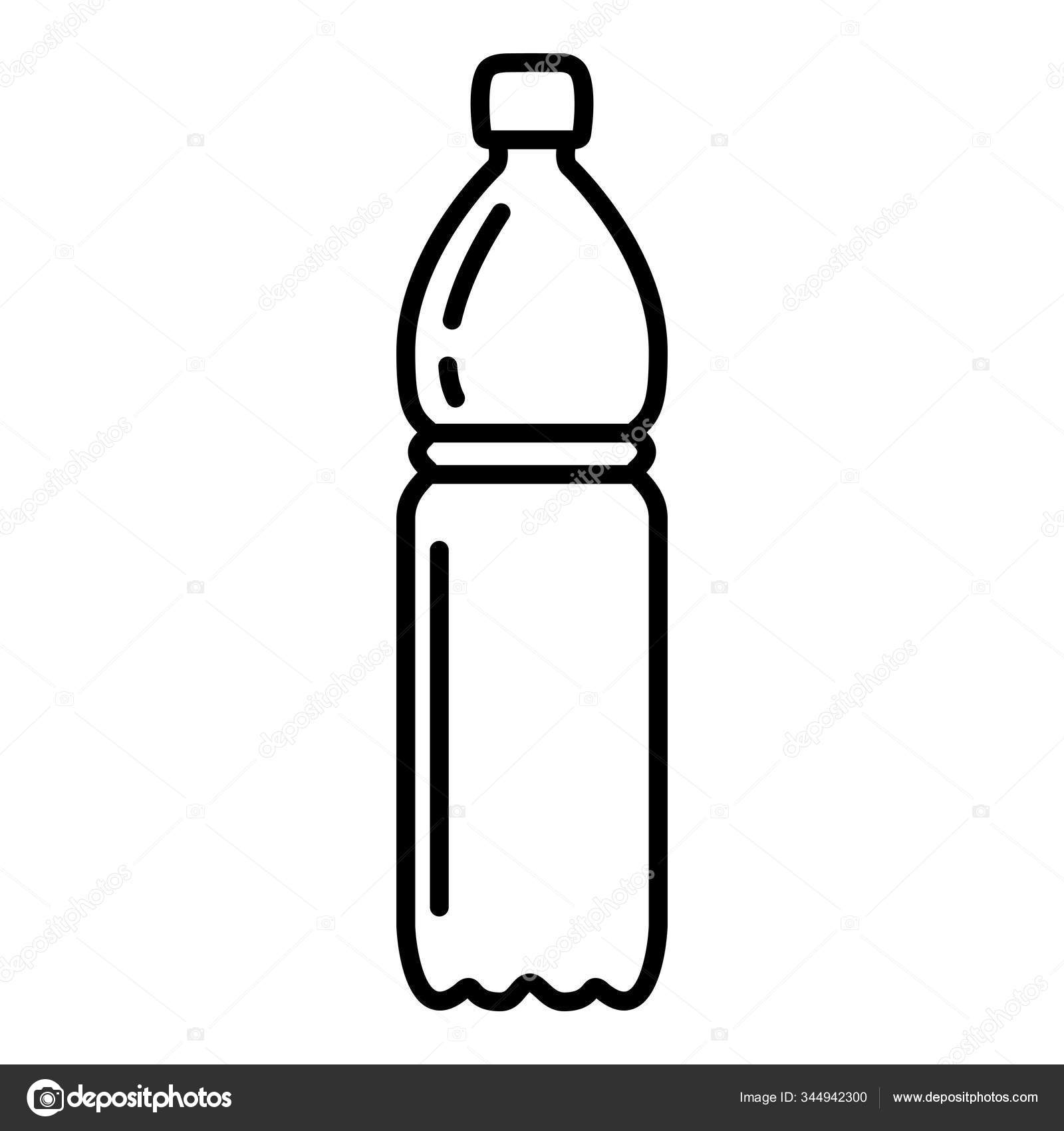 Vector Outline Plastic Bottle Icon Stock Vector Image By ©nikiteev