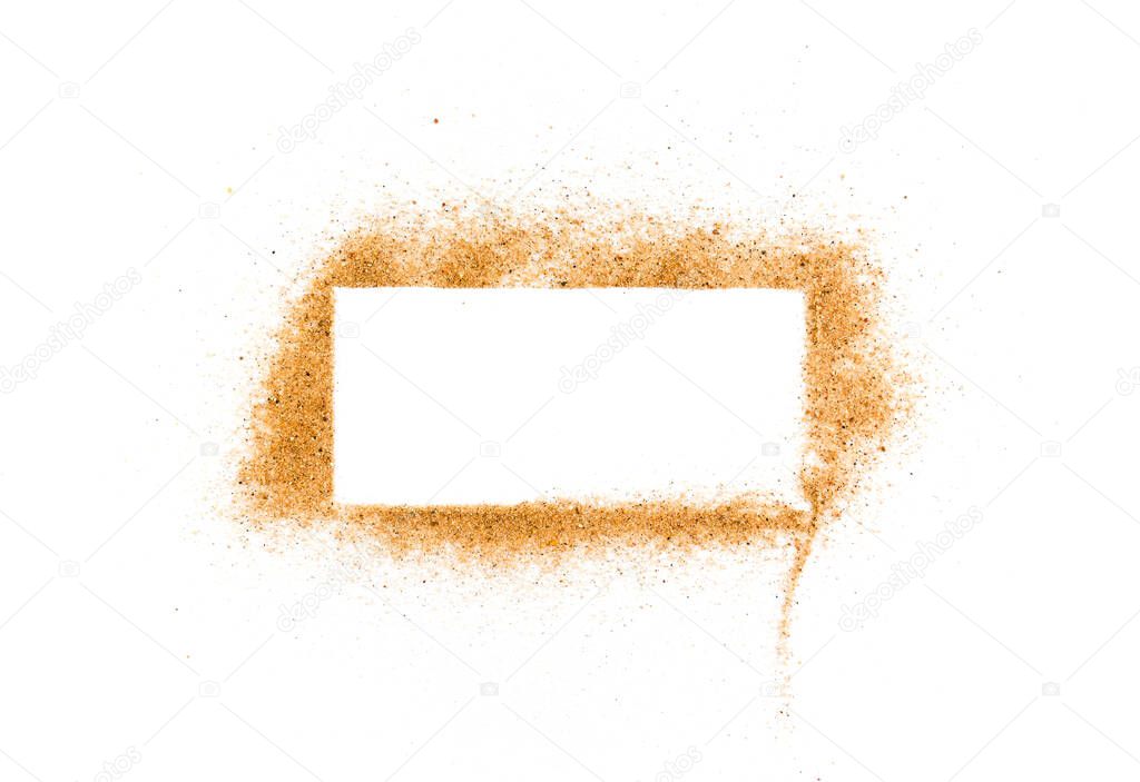 Arena cuadrada o rectangular abstracta simple marco o figura aislada ...