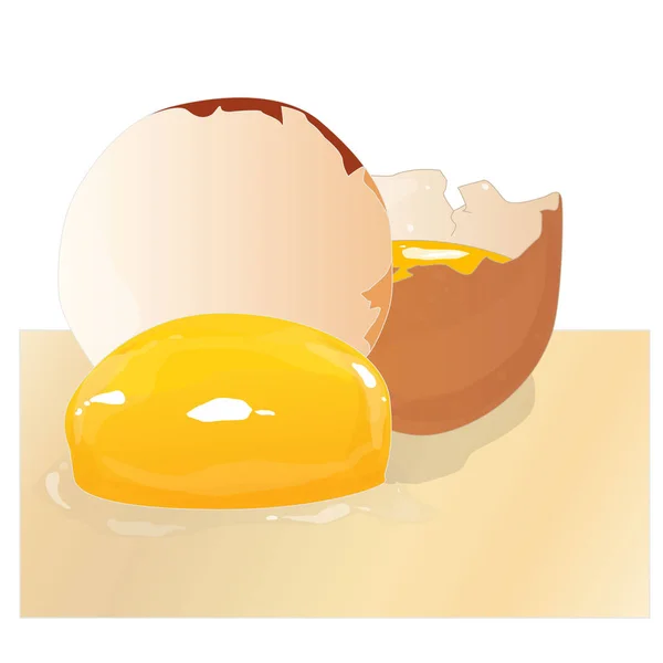 Dibujos animados vector huevo roto imágenes de stock de arte vectorial | Depositphotos