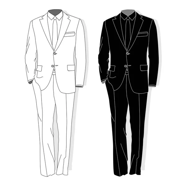 Handsome man suit Vector Art Stock Images | Depositphotos