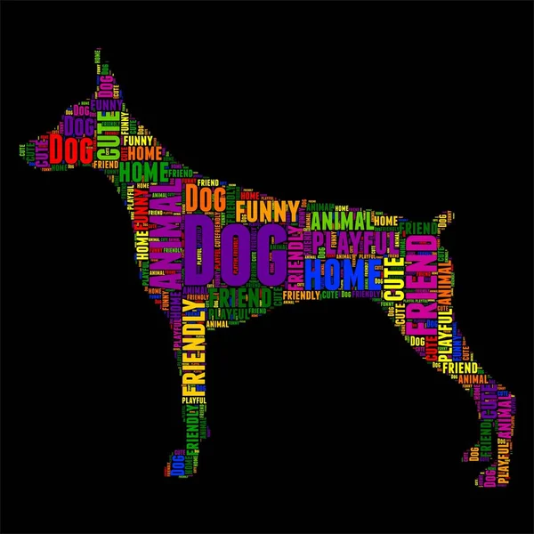 Dog Typography word cloud colorful Vector illustration Stock Vector by ...