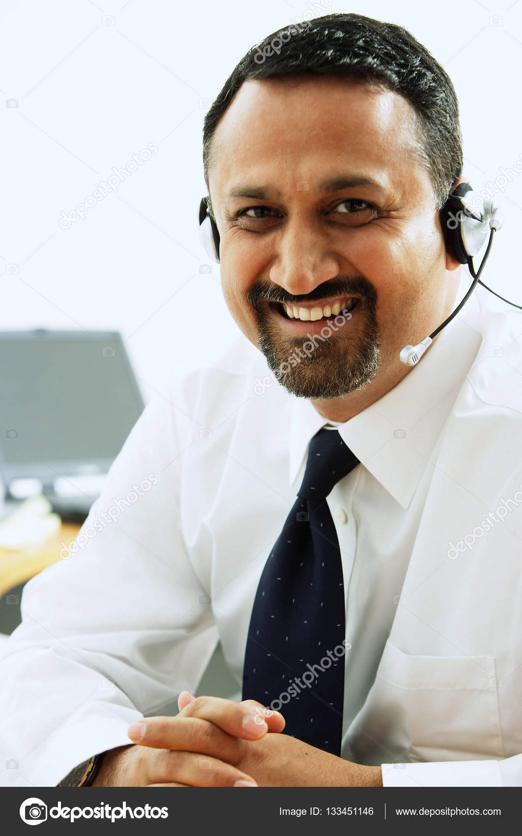 Man using headset — Stock Photo © MicrostockAsia #133451146