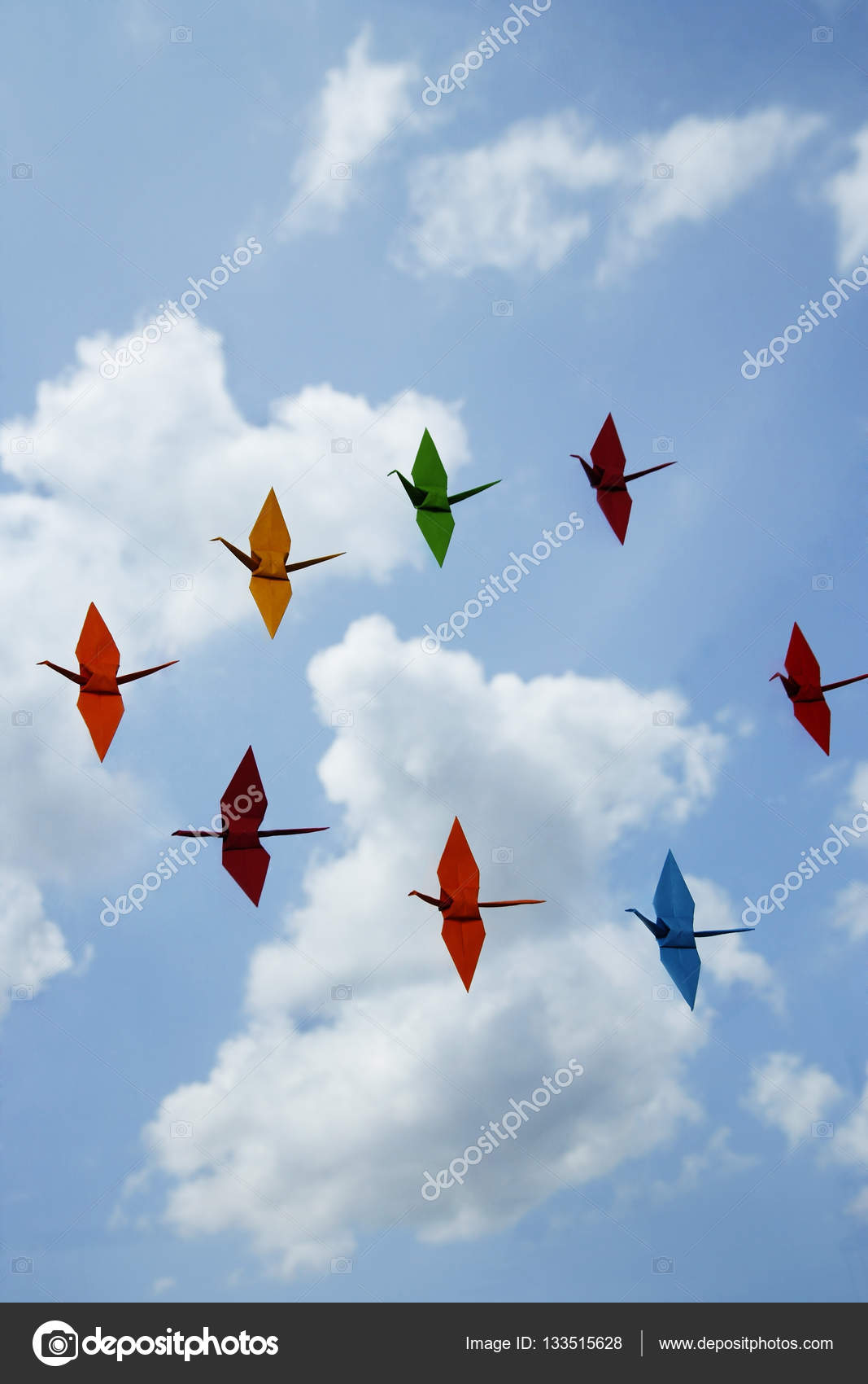 Chinese paper cranes — Stock Photo © MicrostockAsia #133515628