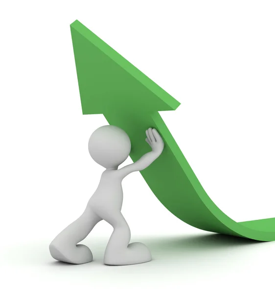 Person on big arrow Stock Photo by ©orlaimagen 60638995