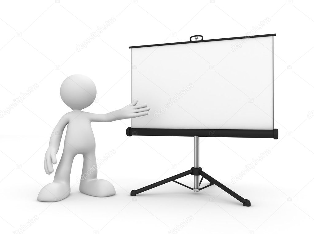 Man presentation isolated 3d illustration Stock Photo by ©mstanley ...