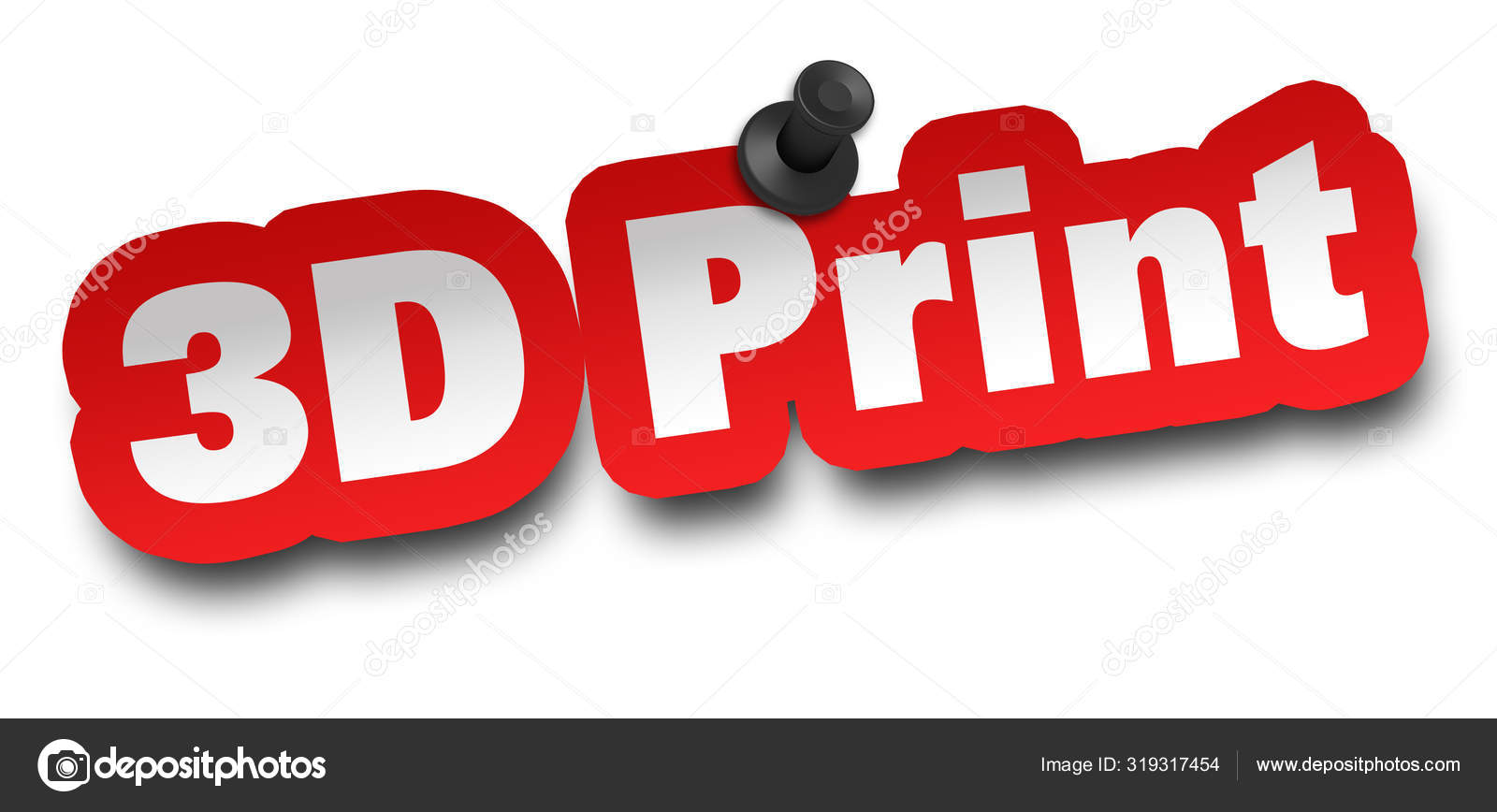 3d print concept 3d illustration isolated Stock Photo by ©mstanley ...