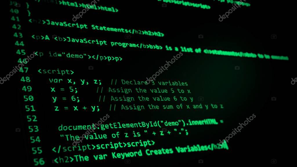 programación de código informático proceso de codificación 3d ...