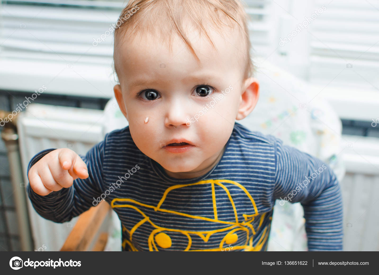 Child sitting crying visible tears ⬇ Stock Photo, Image by © Komokvm ...