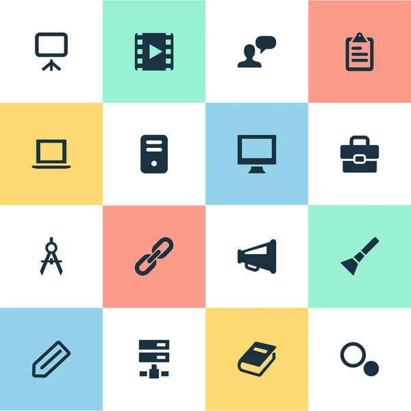 Vector Illustration Set Of Simple Icon Icons. Elements Meal, Rounded ...