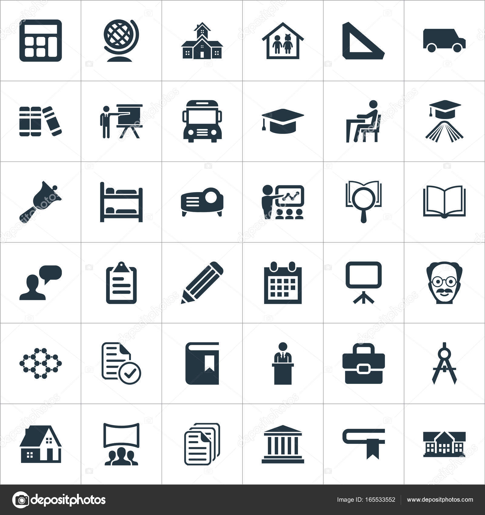 Simple School Icons
